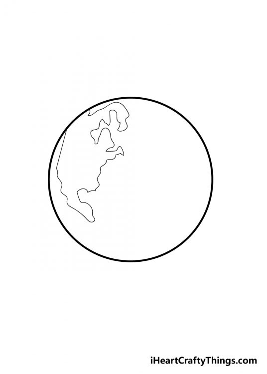 Earth Drawing - How To Draw The Earth Step By Step