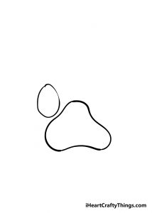 Dog Paw Drawing - How To Draw A Dog Paw Step By Step