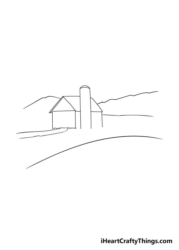 Farm Drawing - How To Draw A Farm Step By Step