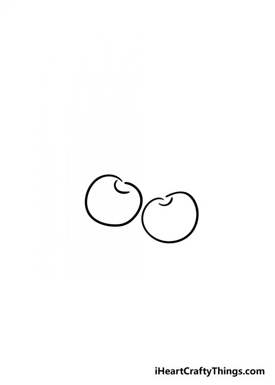 Cherry Drawing - How To Draw A Cherry Step By Step