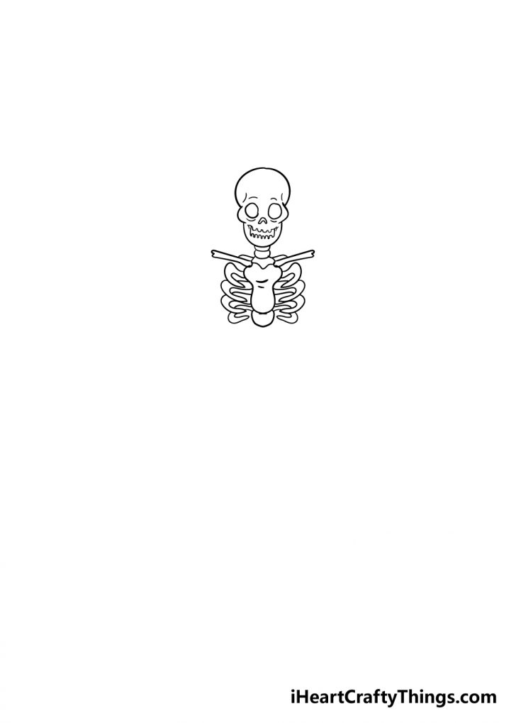 Skeleton Drawing - How To Draw A Skeleton Step By Step!