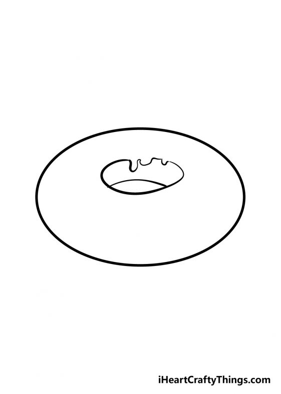 Donut Drawing - How To Draw A Donut Step By Step