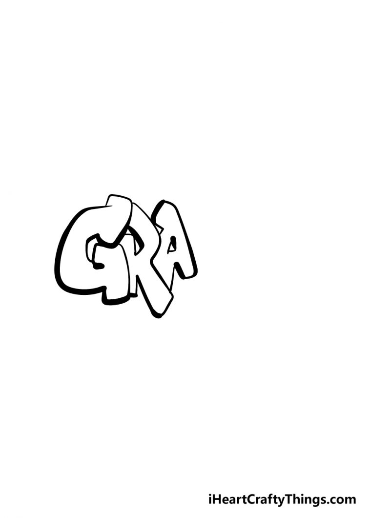 How to Draw Graffiti Writing Step by Step - Jones Aftere