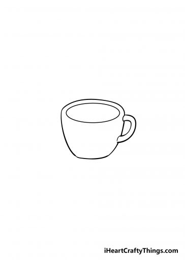 Coffee Cup Drawing - How To Draw A Coffee Cup Step By Step