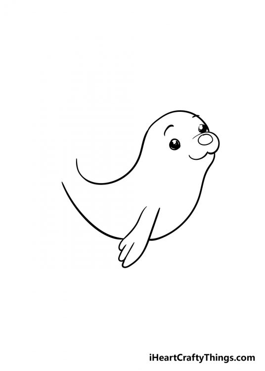 Seal Drawing - How To Draw A Seal Step By Step