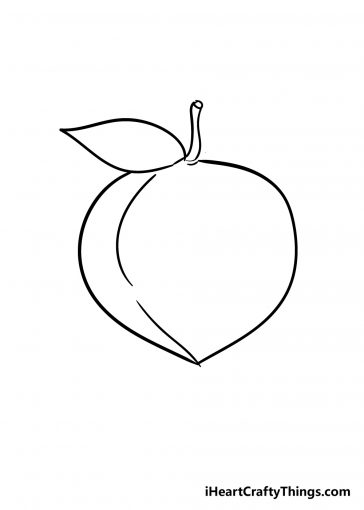 Peach Drawing - How To Draw A Peach Step By Step
