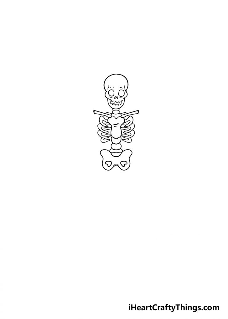 Skeleton Drawing - How To Draw A Skeleton Step By Step!