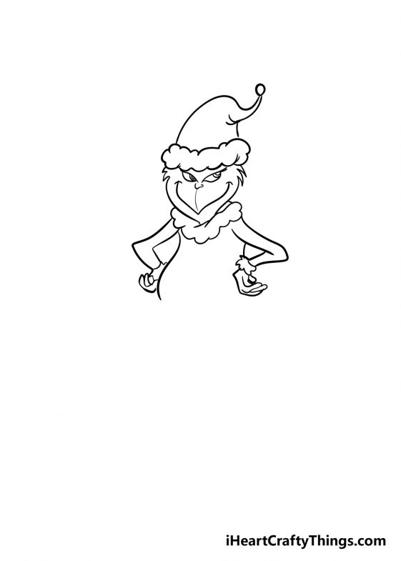Grinch Drawing - How To Draw The Grinch Step By Step