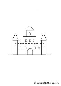 Castle Drawing - How To Draw A Castle Step By Step For Kids