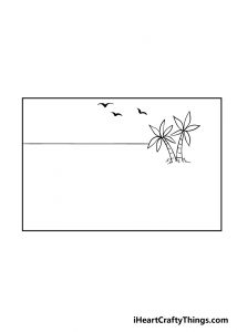 Beach Drawing - How To Draw A Beach Step By Step