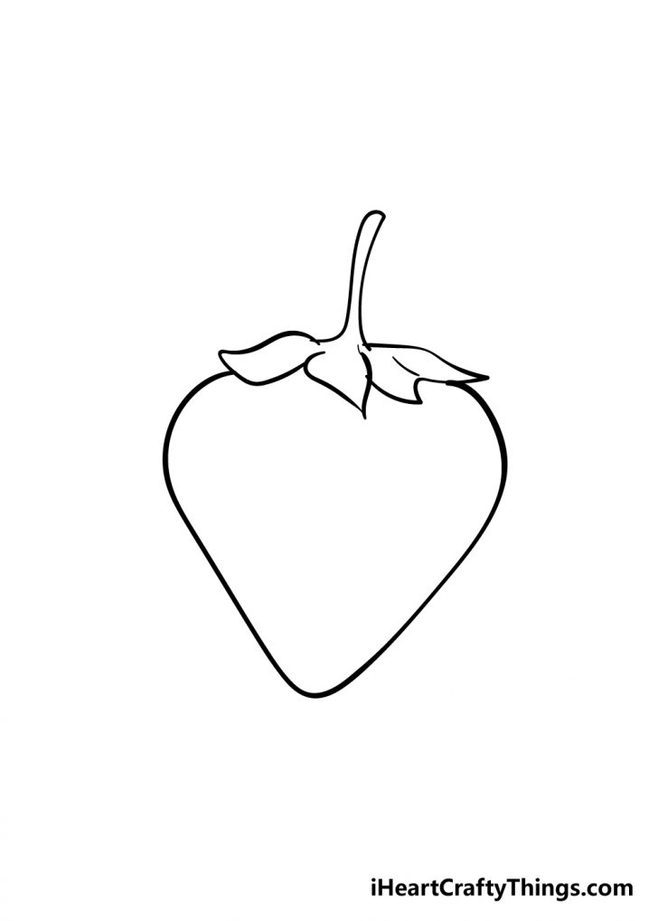 Strawberry Drawing - How To Draw A Strawberry Step By Step