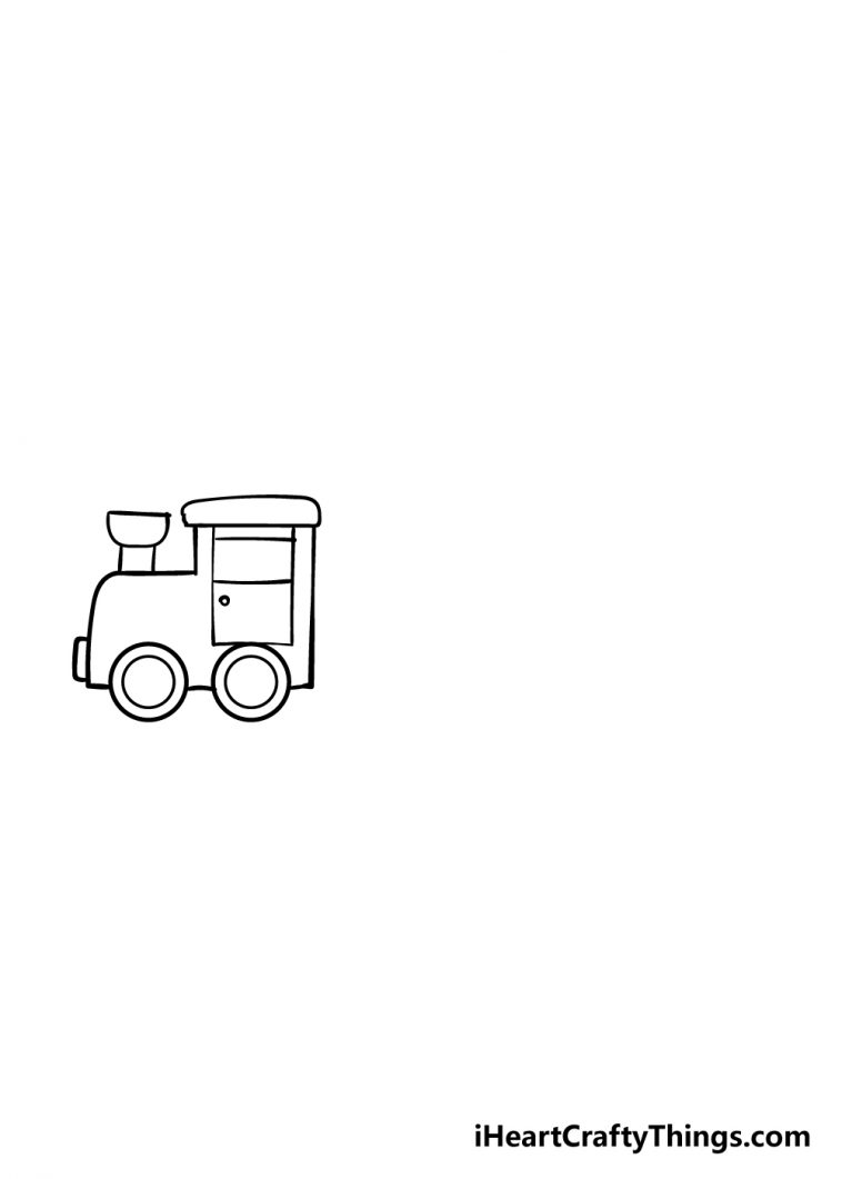 How To Draw A Train Step-by-Step - Easy Train Drawing For Kids