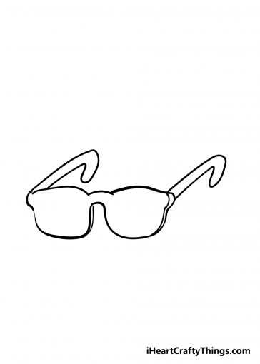Glasses Drawing - How To Draw Glasses Step By Step