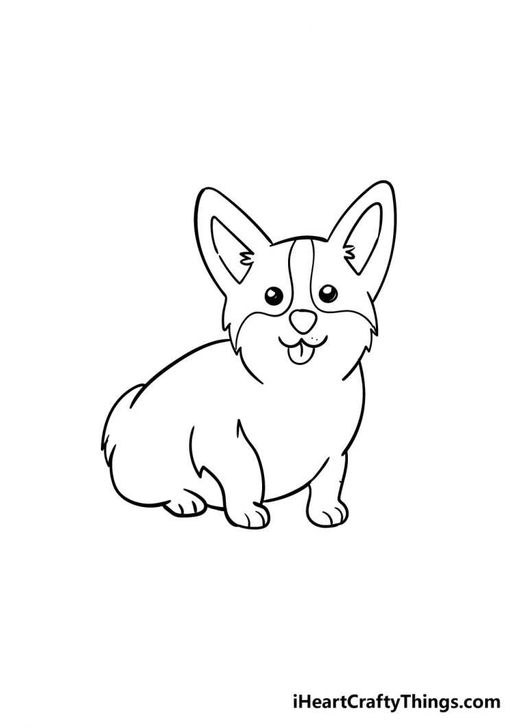 Corgi Drawing - How To Draw A Corgi Step By Step