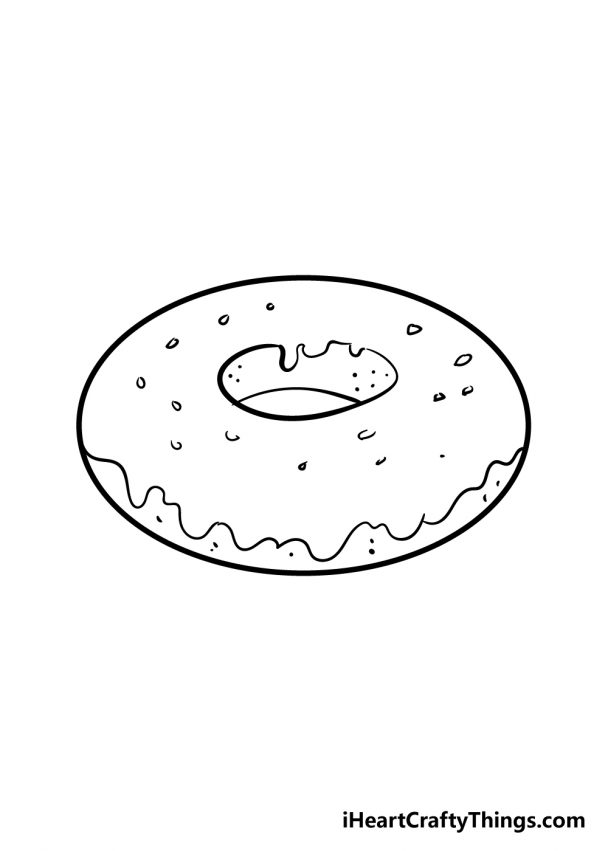 Donut Drawing - How To Draw A Donut Step By Step