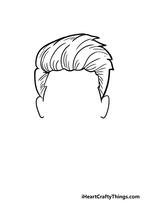 Boy's Hair Drawing - How To Draw Boy’s Hair Step By Step