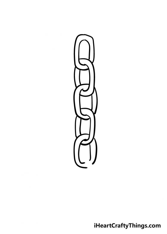 Chains Drawing - How To Draw Chains Step By Step