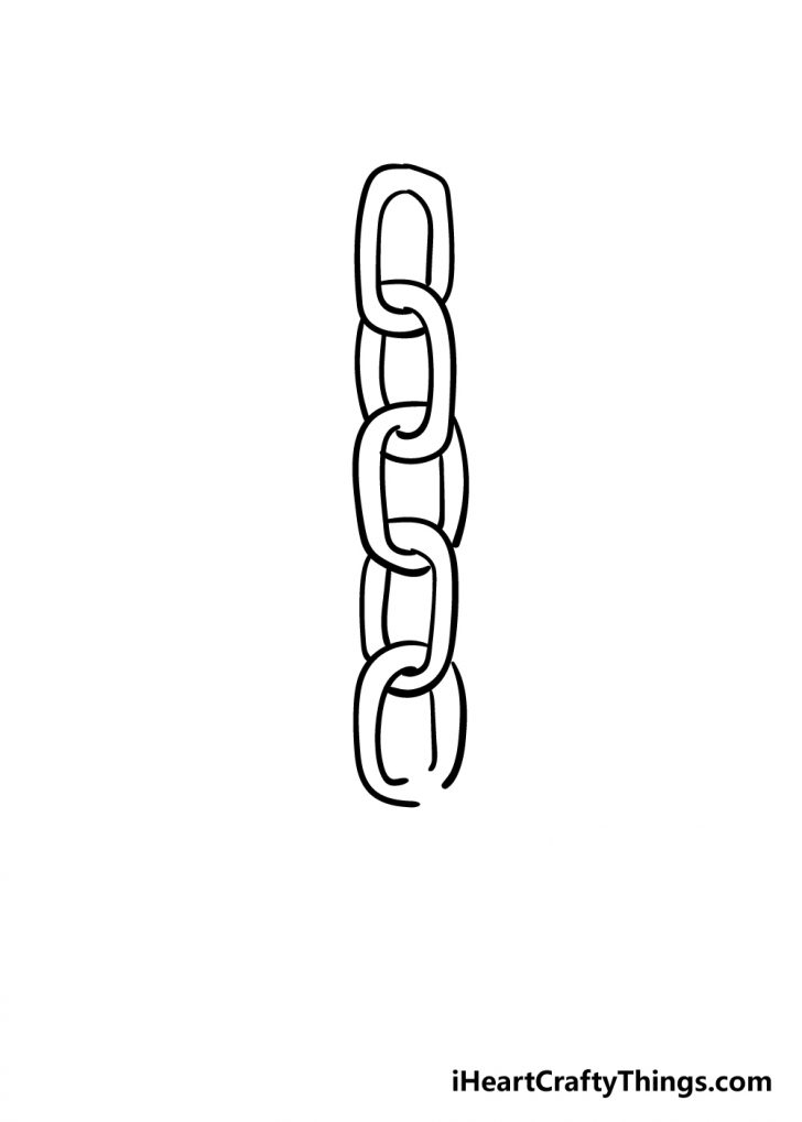 Chains Drawing - How To Draw Chains Step By Step