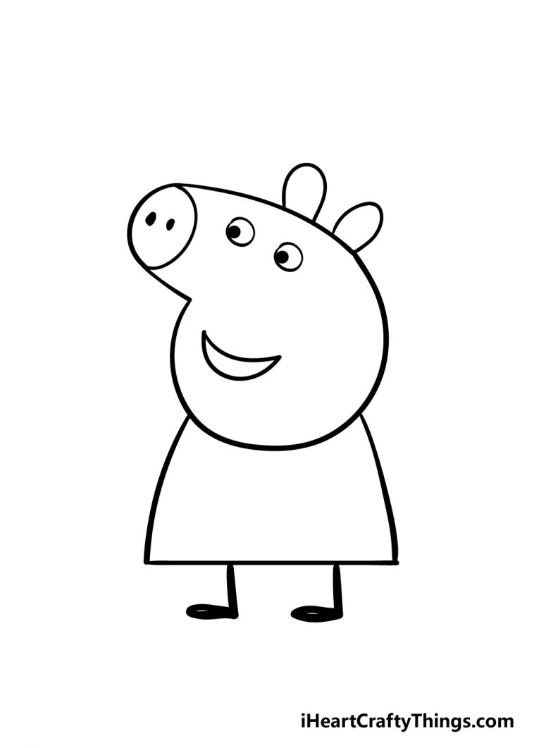 Peppa Pig Drawing - How To Draw Peppa Pig Step By Step