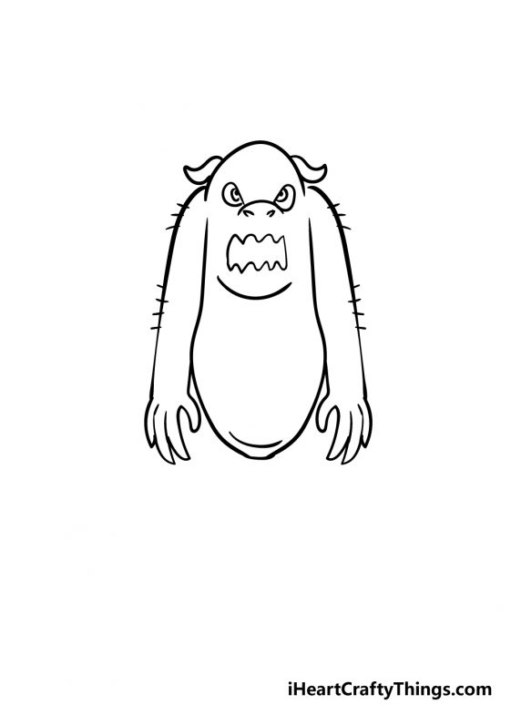 Monster Drawing - How To Draw A Monster Step By Step