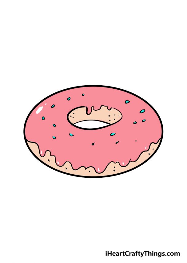 Donut Drawing - How To Draw A Donut Step By Step