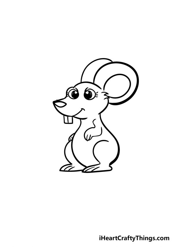 Mouse Drawing - How To Draw A Mouse Step By Step