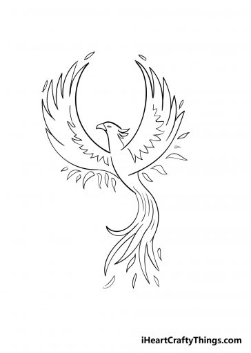 Phoenix Drawing - How To Draw A Phoenix Step By Step