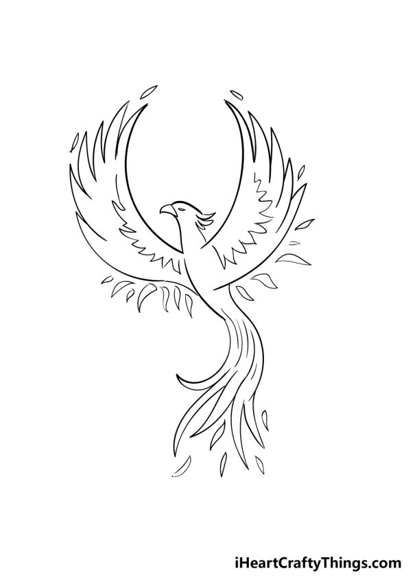 Phoenix Drawing - How To Draw A Phoenix Step By Step
