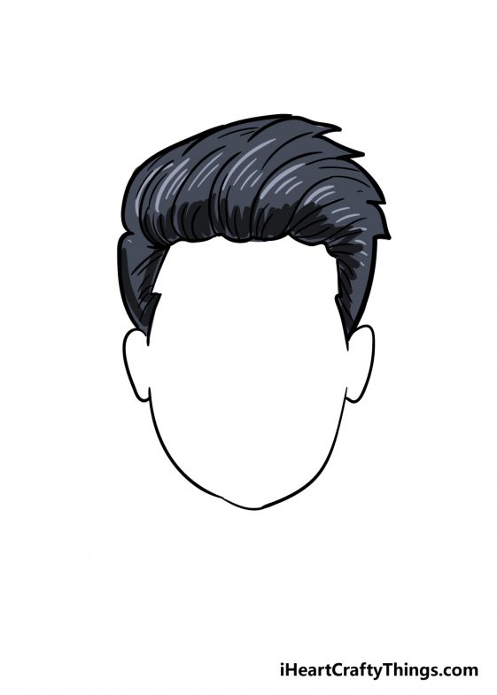 Boy's Hair Drawing - How To Draw Boy’s Hair Step By Step