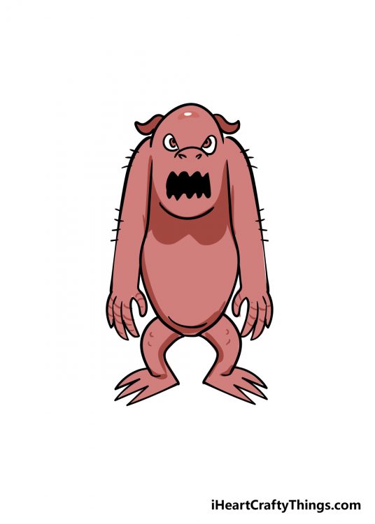Monster Drawing - How To Draw A Monster Step By Step