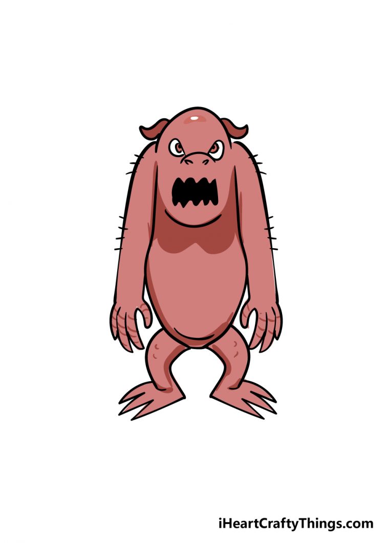 Monster Drawing - How To Draw A Monster Step By Step