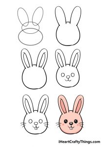 Bunny Face Drawing - How To Draw A Bunny Face Step By Step
