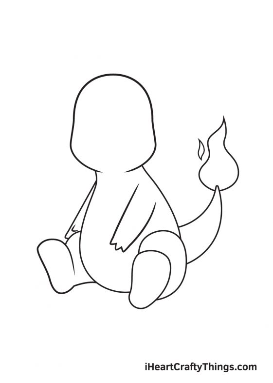 Charmander Drawing - How To Draw Charmander Step By Step