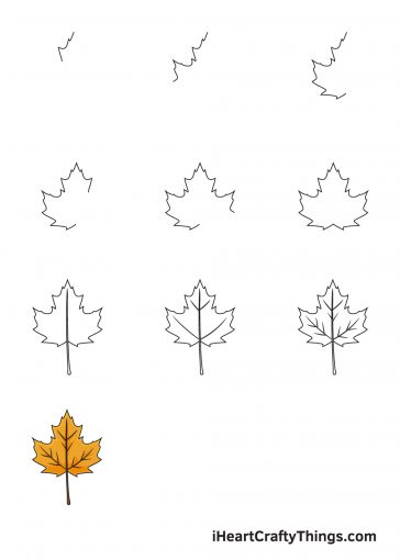 How to Draw Leaves Fall Drawings Easy - Joseph Unintork