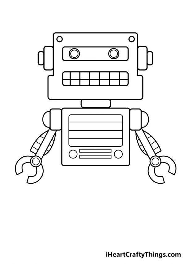 Robot Drawing - How To Draw A Robot Step By Step