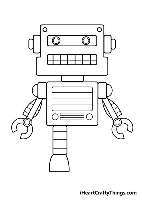 Robot Drawing - How To Draw A Robot Step By Step