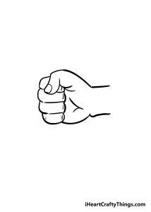 Fist Drawing - How To Draw A Fist Step By Step!