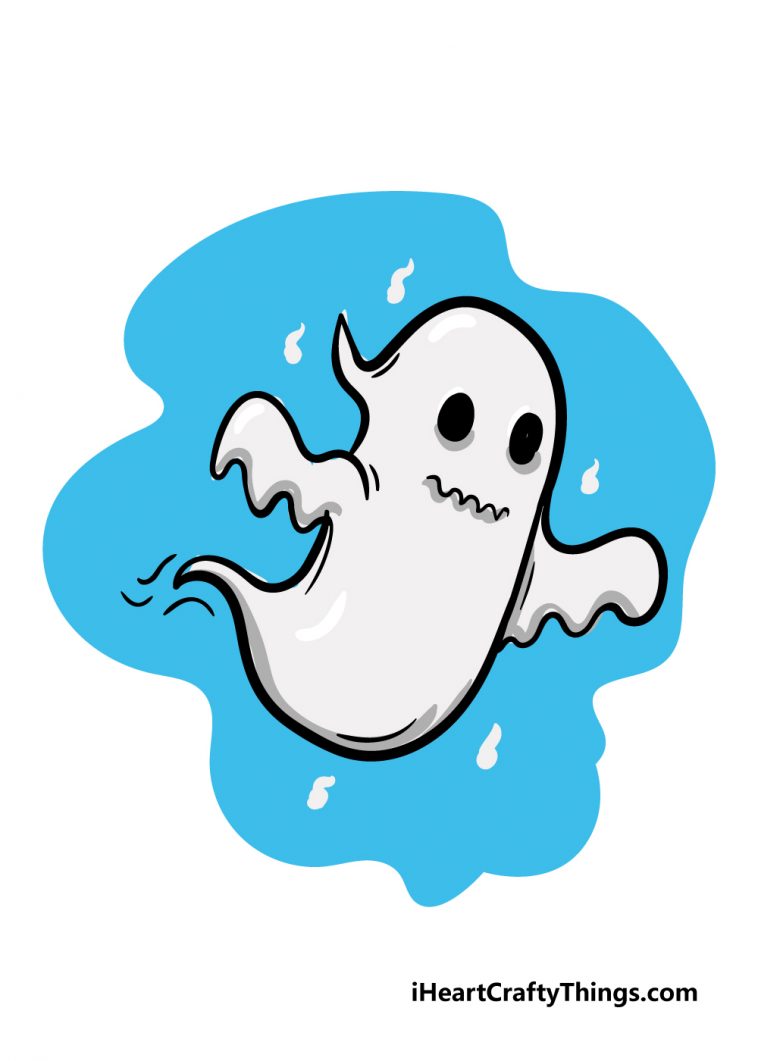 Ghost Drawing - How To Draw A Ghost Step By Step