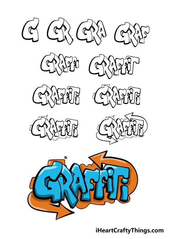 Graffiti Drawing - How To Draw Graffiti Step By Step