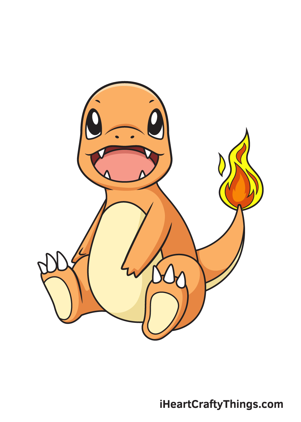 Charmander Drawing - How To Draw Charmander Step By Step