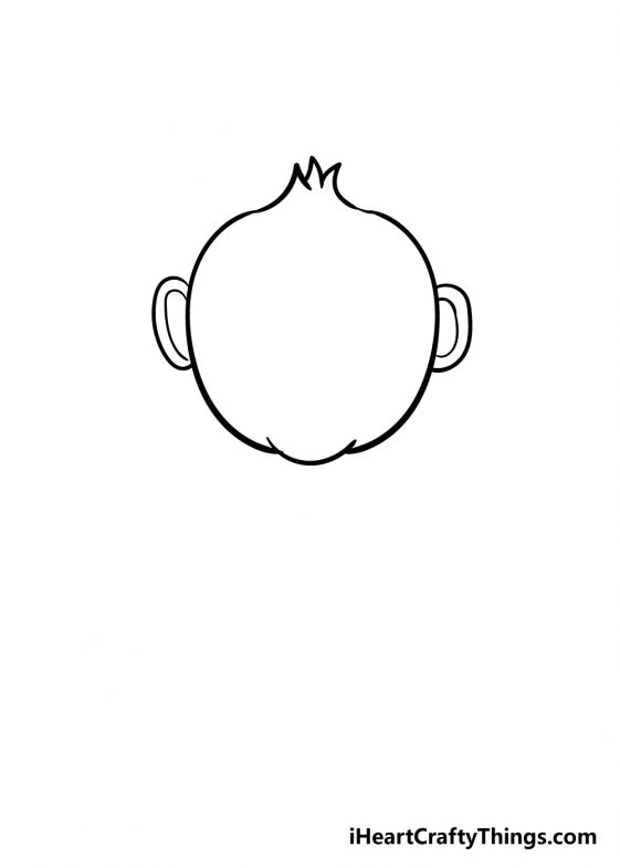 Monkey Drawing - How To Draw A Monkey Step By Step