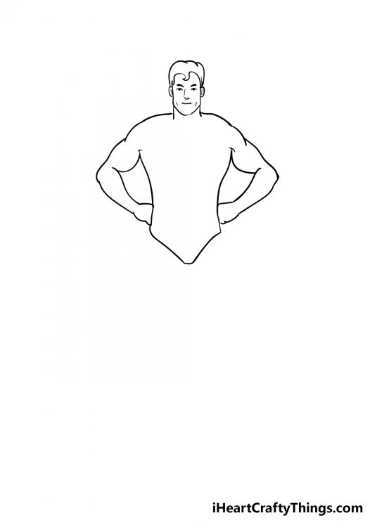 Superhero Drawing - How To Draw A Superhero Step By Step