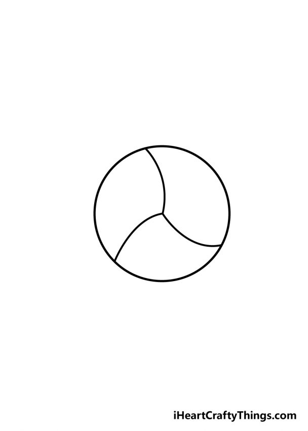 Volleyball Drawing - How To Draw A Volleyball Step By Step