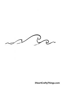 How To Draw A Wave Step By Step - Easy Breaking Wave Drawing