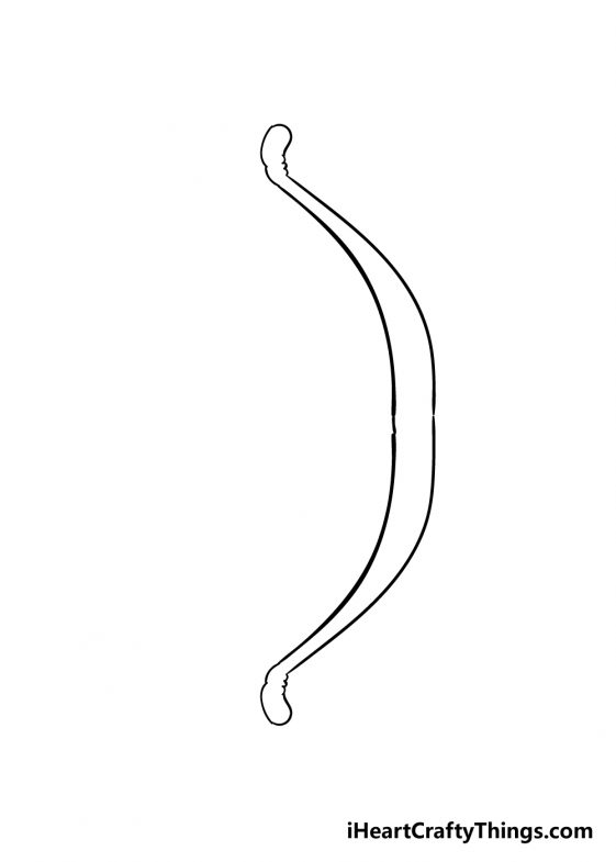 How To Draw A Bow & Arrow Step By Step - Simple Bow Drawing