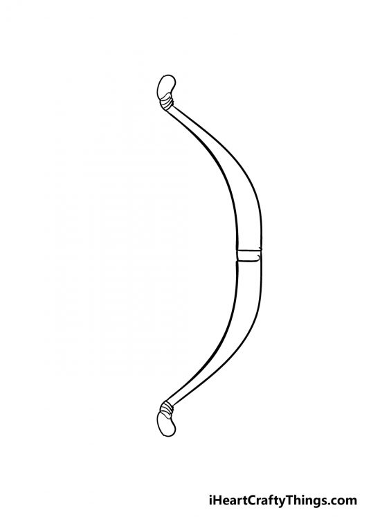 How To Draw A Bow & Arrow Step By Step - Simple Bow Drawing