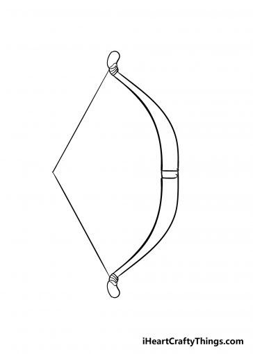 How To Draw A Bow & Arrow Step By Step - Simple Bow Drawing