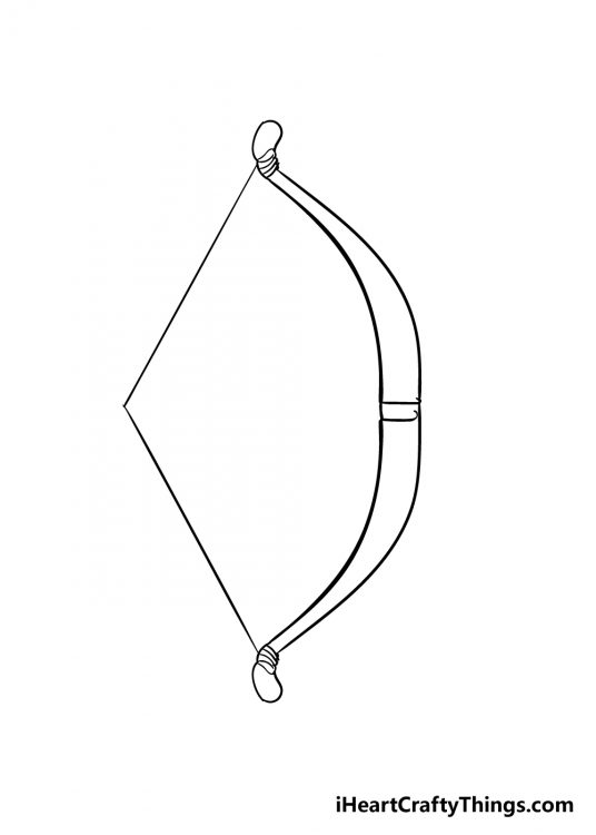 How To Draw A Bow & Arrow Step By Step - Simple Bow Drawing