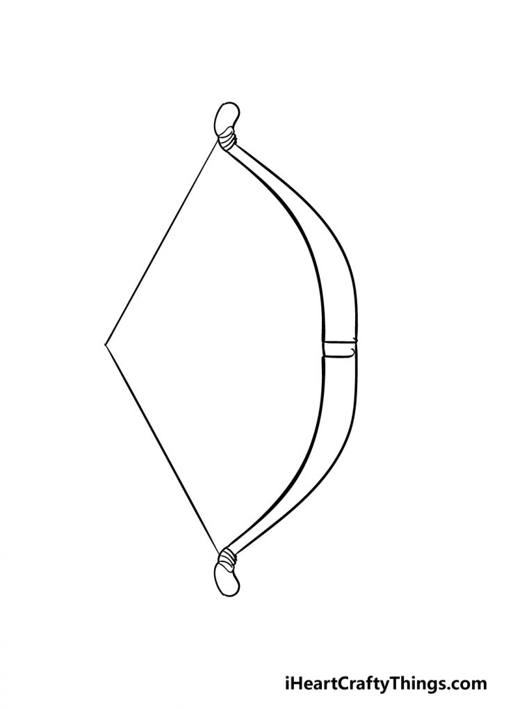 How To Draw A Bow & Arrow Step By Step - Simple Bow Drawing