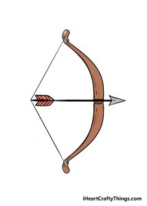 How To Draw A Bow & Arrow Step By Step - Simple Bow Drawing